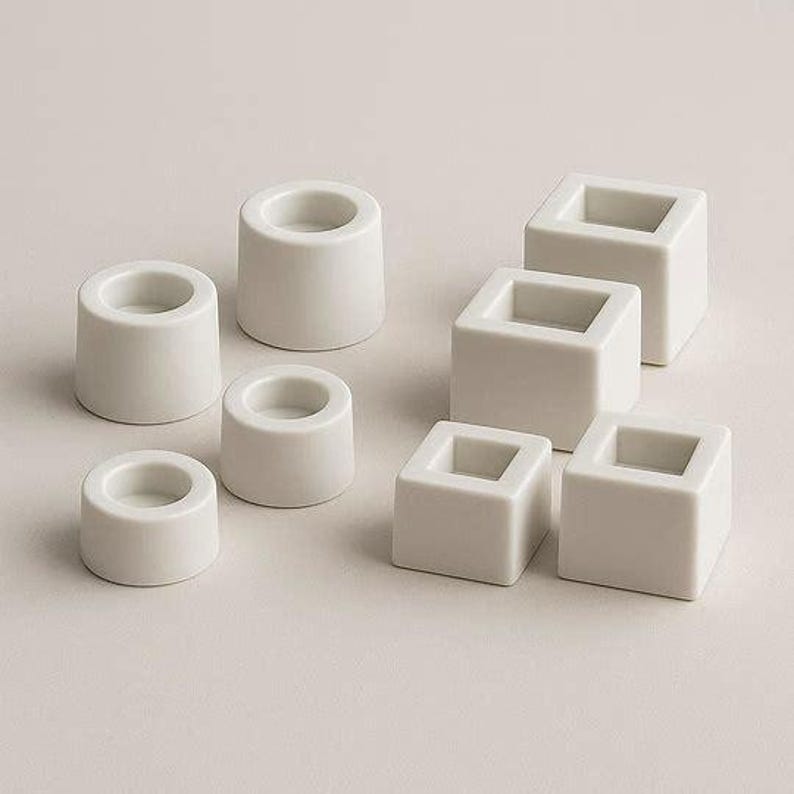Universal 3D Printable Furniture Risers – 30 STL Files, Round & Square ...