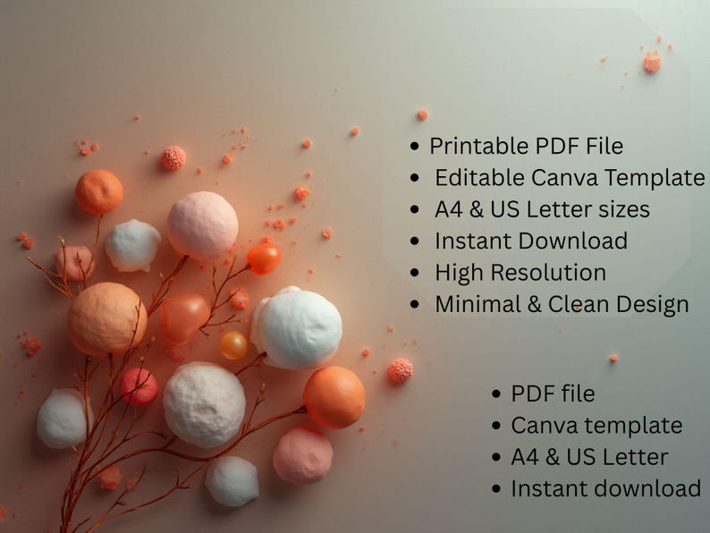 2026 Monthly Habit Tracker Printable Landscape | Editable PDF & Canva ...