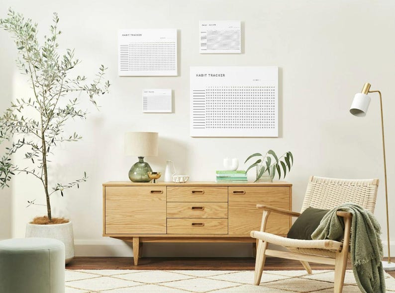 2026 Monthly Habit Tracker Printable Landscape | Editable PDF & Canva ...