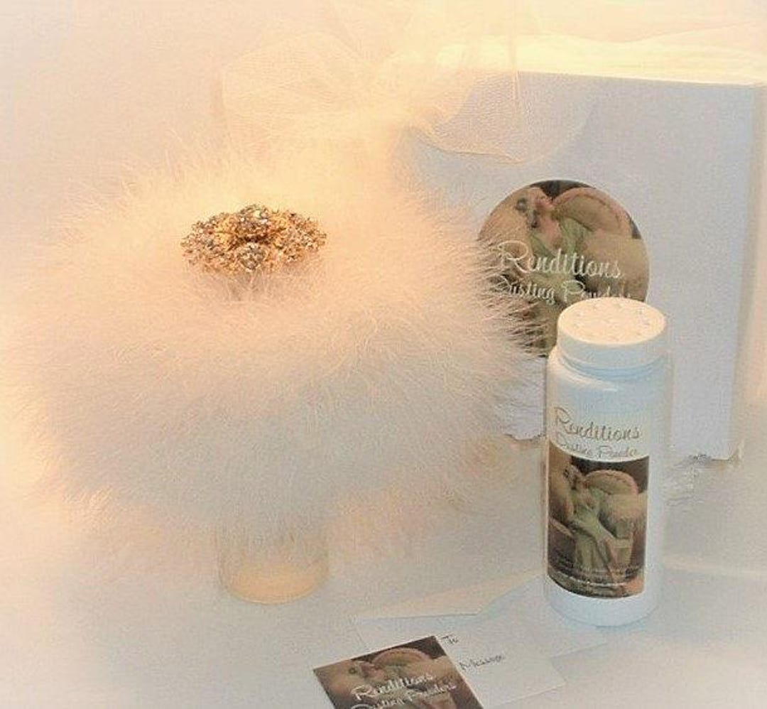 Golden Opium ~ 6 Oz Scented Dusting Powder W/ Puff & Stand by ...