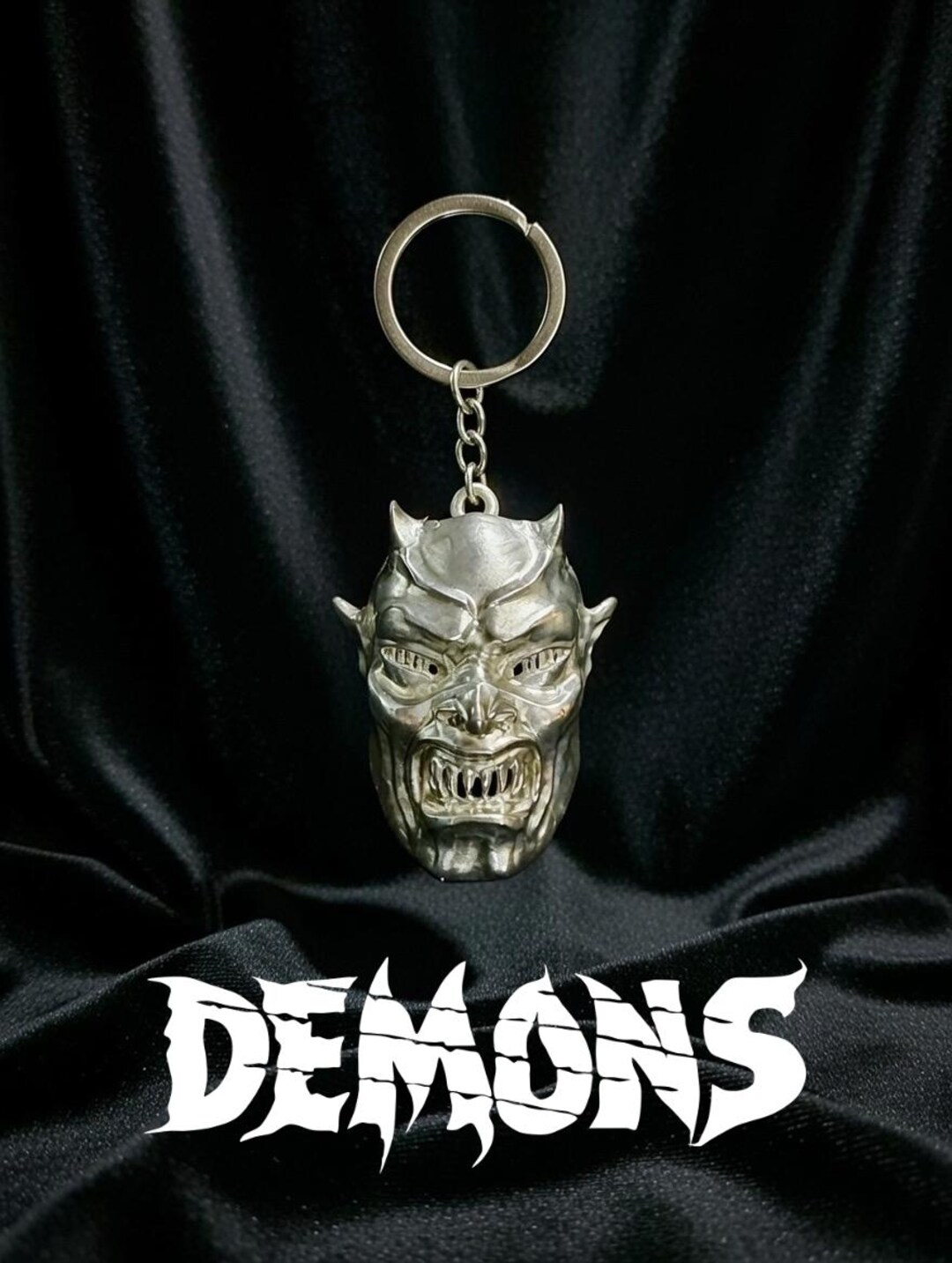 Demons Mask Keychain - Etsy