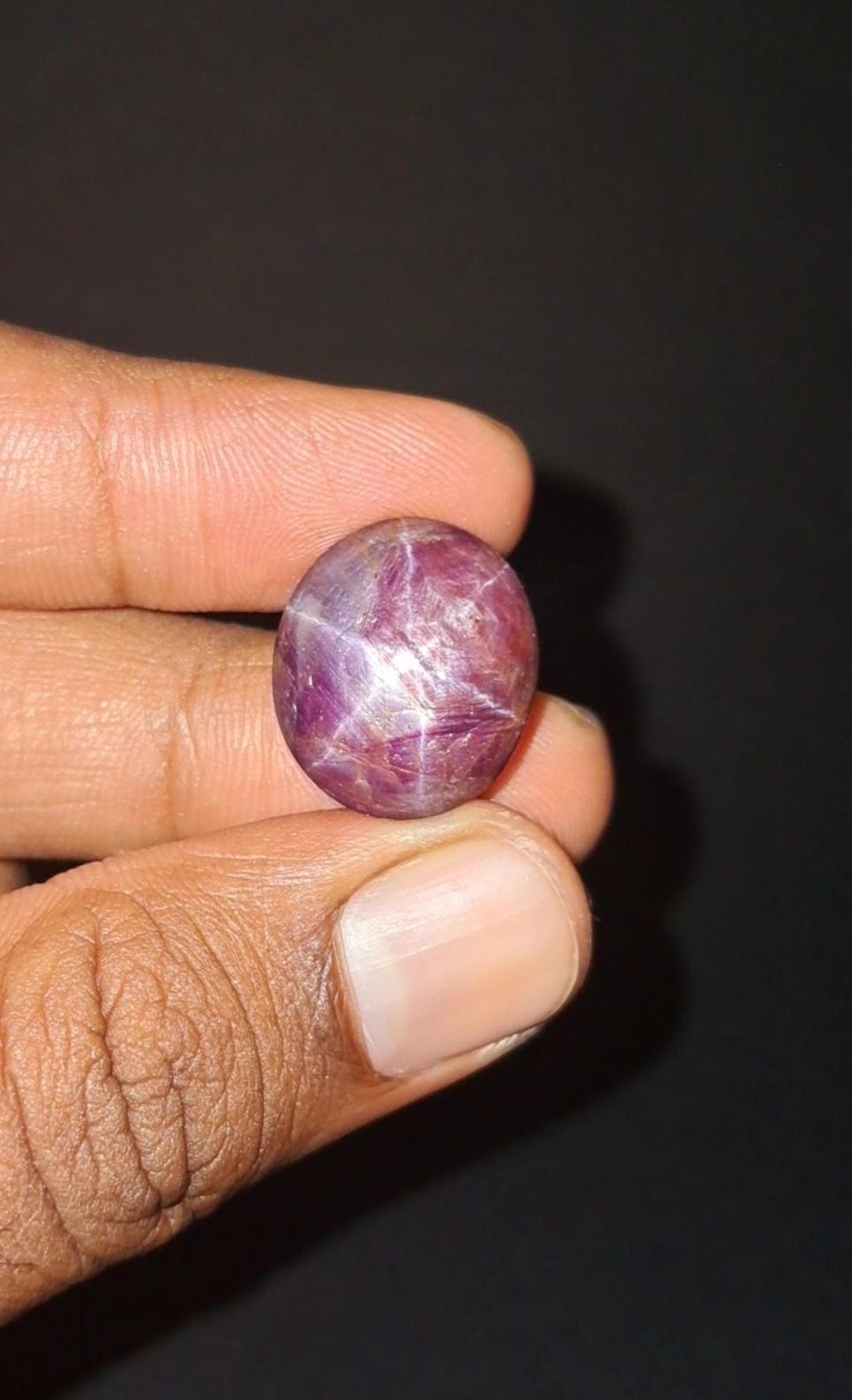 Natural 45.50 Ct Star Ruby Cabochon Purplish Red Loose Gemstone ...