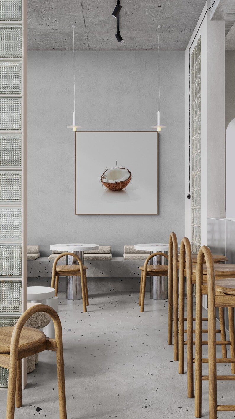 Coconut Shell in Its Water | Digital Download | Kitchen, Restaurant ...