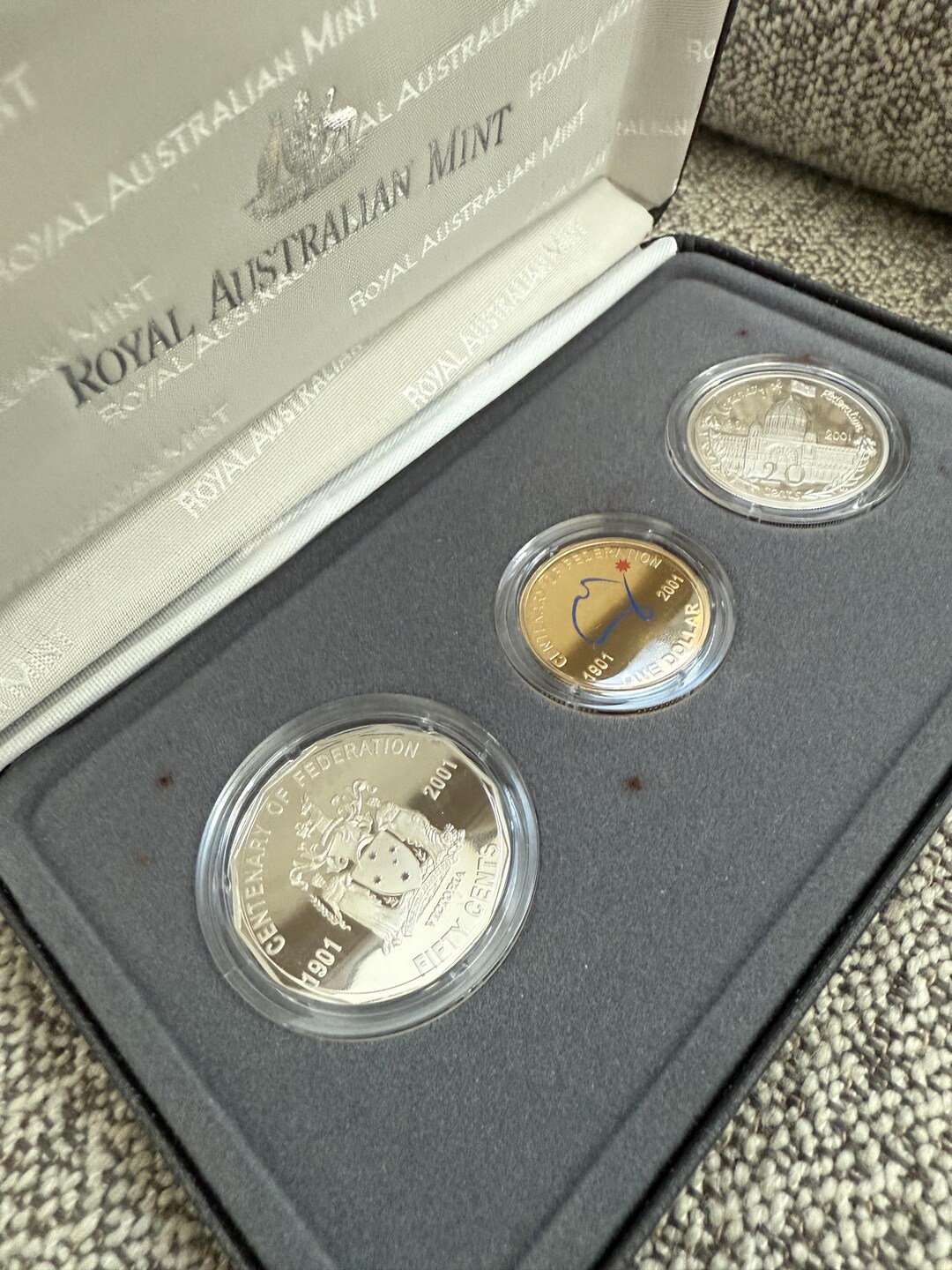 Royal Australian Mint State Proof Coin Set 1901-2001 Centenary of ...