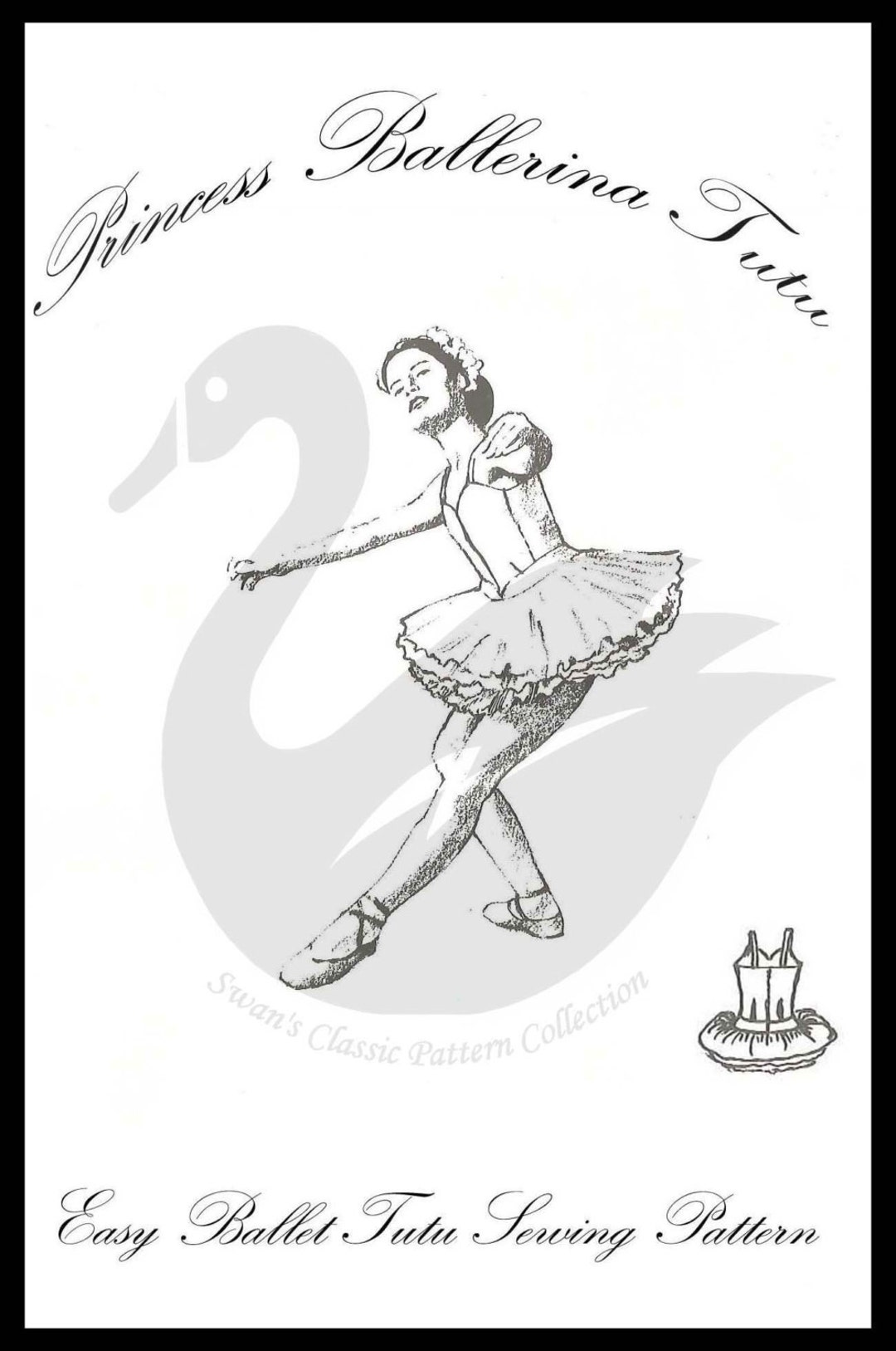 Princess Ballerina Tutu Sewing Pattern Size 4-11yrs PDF - Etsy
