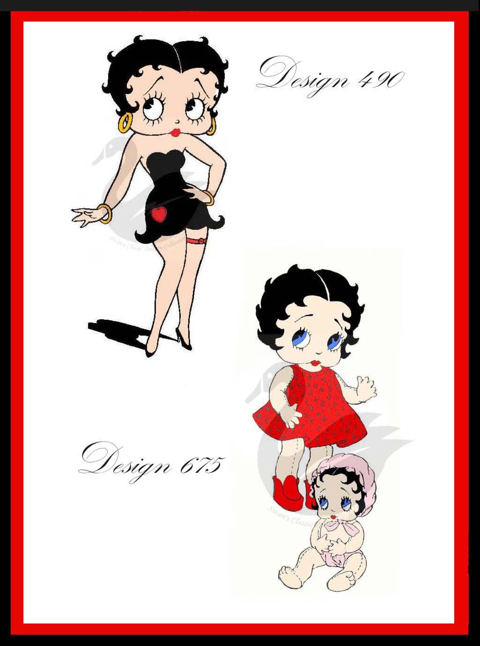 Reproduction Baby Betty Boop & Betty Boop Sewing Pattern PDF - Etsy