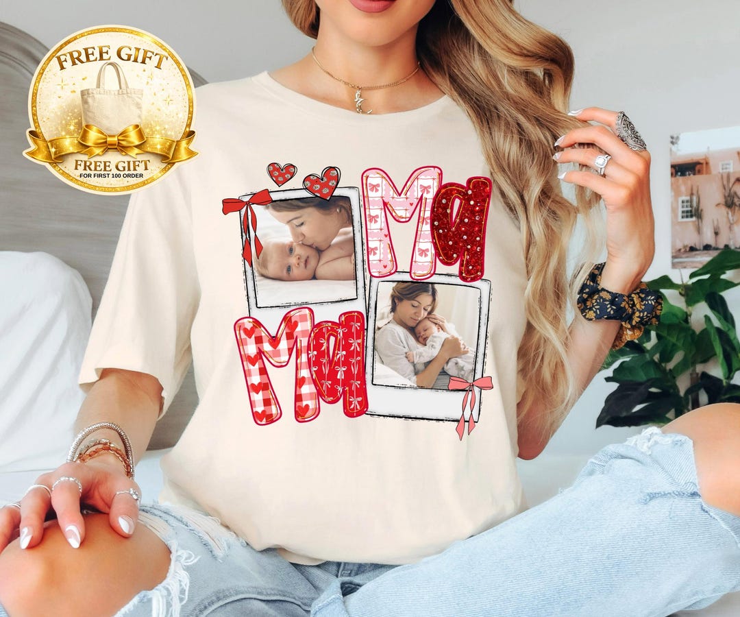 Custom Mom Photo Shirt Personalized Mother T Shirt Mama Photo Tee ...