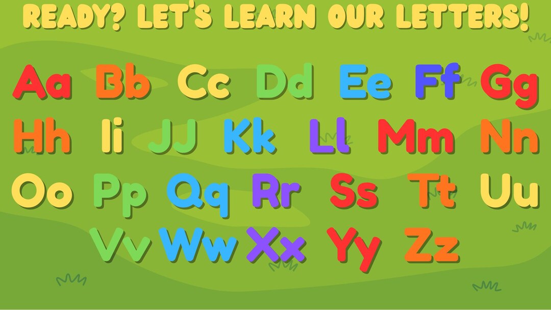 Editable Preschool Alphabet Slides A–Z | Circle Time Letters | Daycare ...