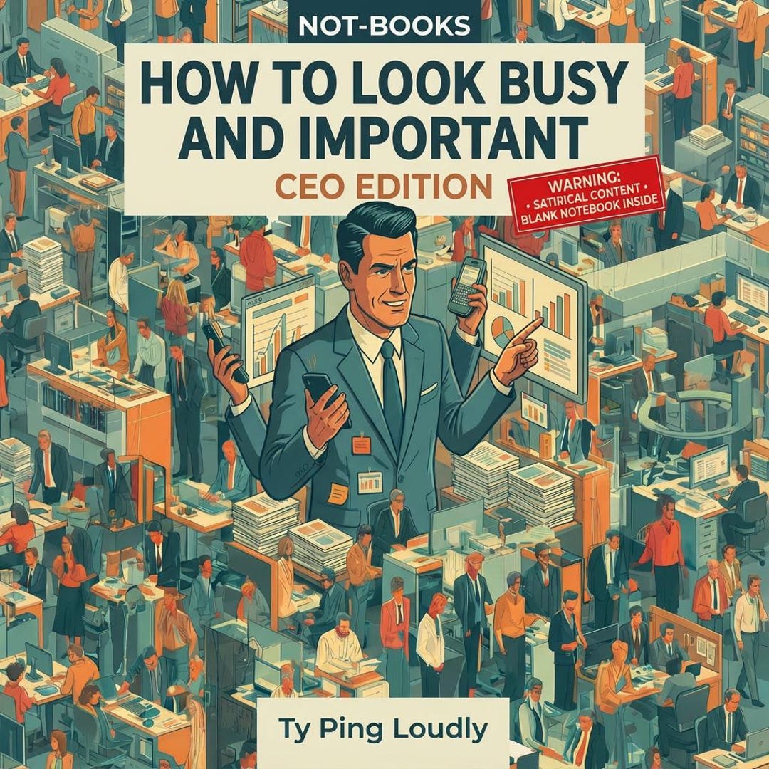 Not-books: How to Look Busy and Important by Ty Ping Loudly - CEO ...