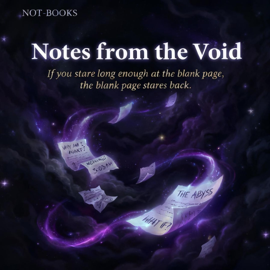 Not-books: Notes From the Void - 160 Page Funny Blank Notebook ...