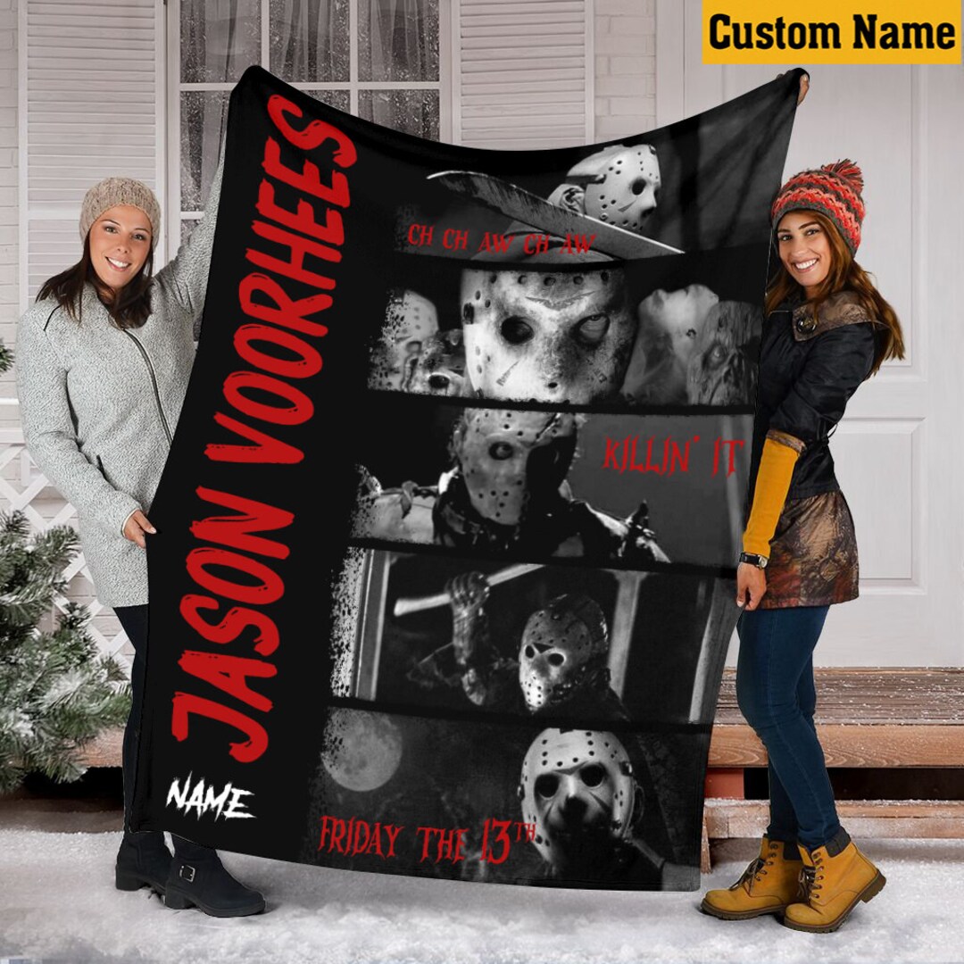 Jason Voorhees Blanket Serial Killers Fleece Mink Sherpa - Etsy