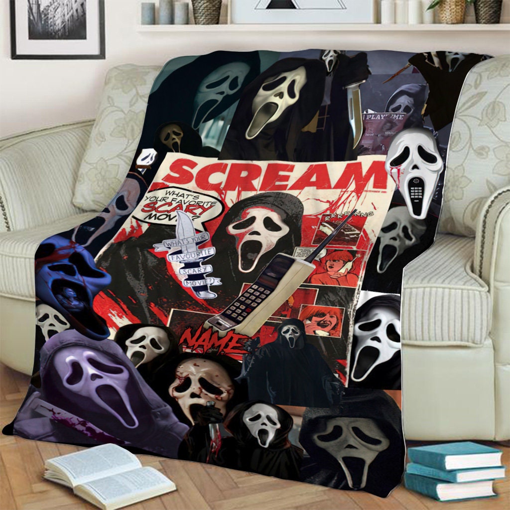 Personalized Scream Movie Blanket, Ghost Face Blanket, Serial Killers ...