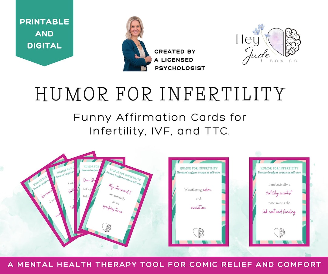 Humor for Infertility Cards, Digital Funny Infertility Affirmation ...