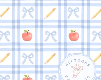 Back to School Seamless Pattern, 1st Day of School, Classroom Repeat ...