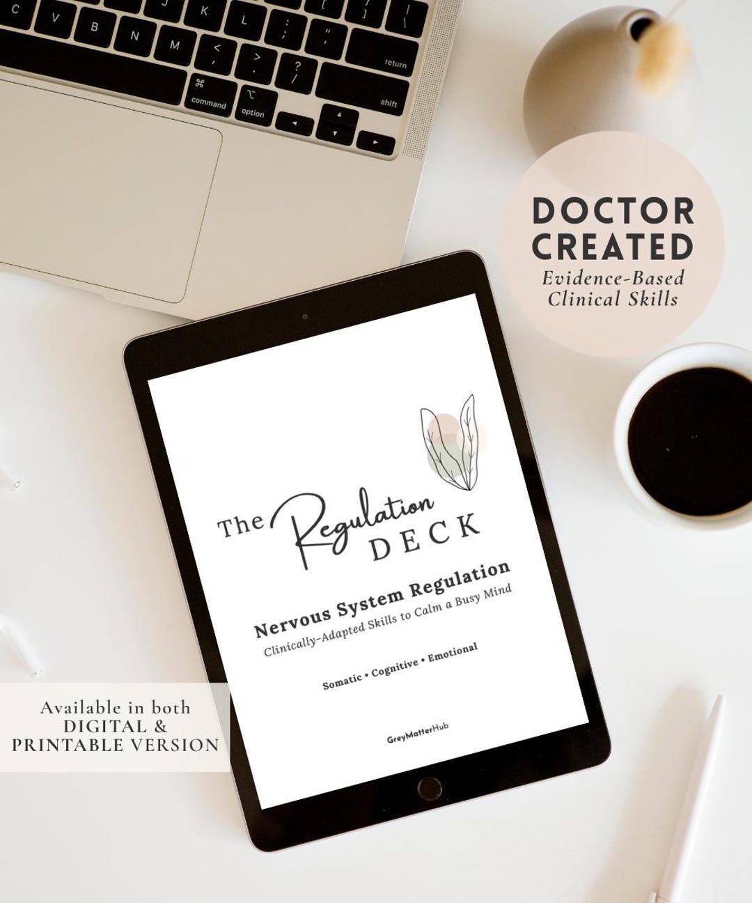 Nervous System Regulation Cards | Anxiety, ADHD Calming Tools | Somatic ...