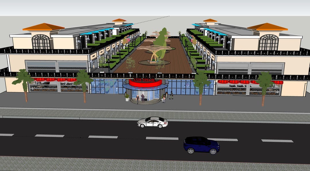 Sketchup Shopping Center 3D Design Model - Etsy