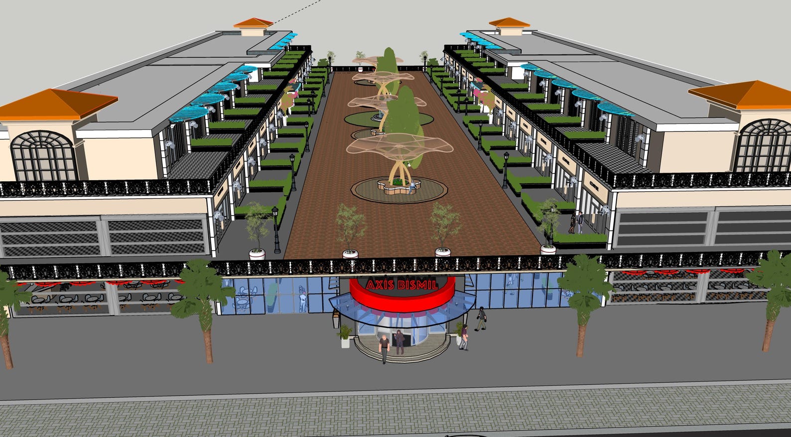 Sketchup Shopping Center 3D Design Model - Etsy