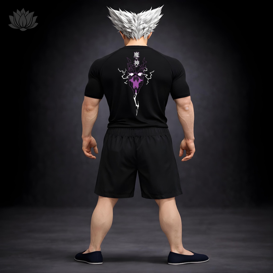 Garou Anime Gym Set | One Punch Man Compression Shirt + Shorts | Manga ...