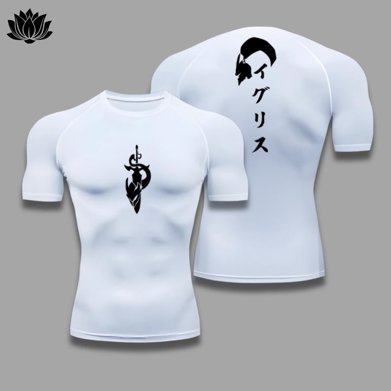 The Silent Knight Anime Gym Set | Compression Shirt + Shorts | Manga ...