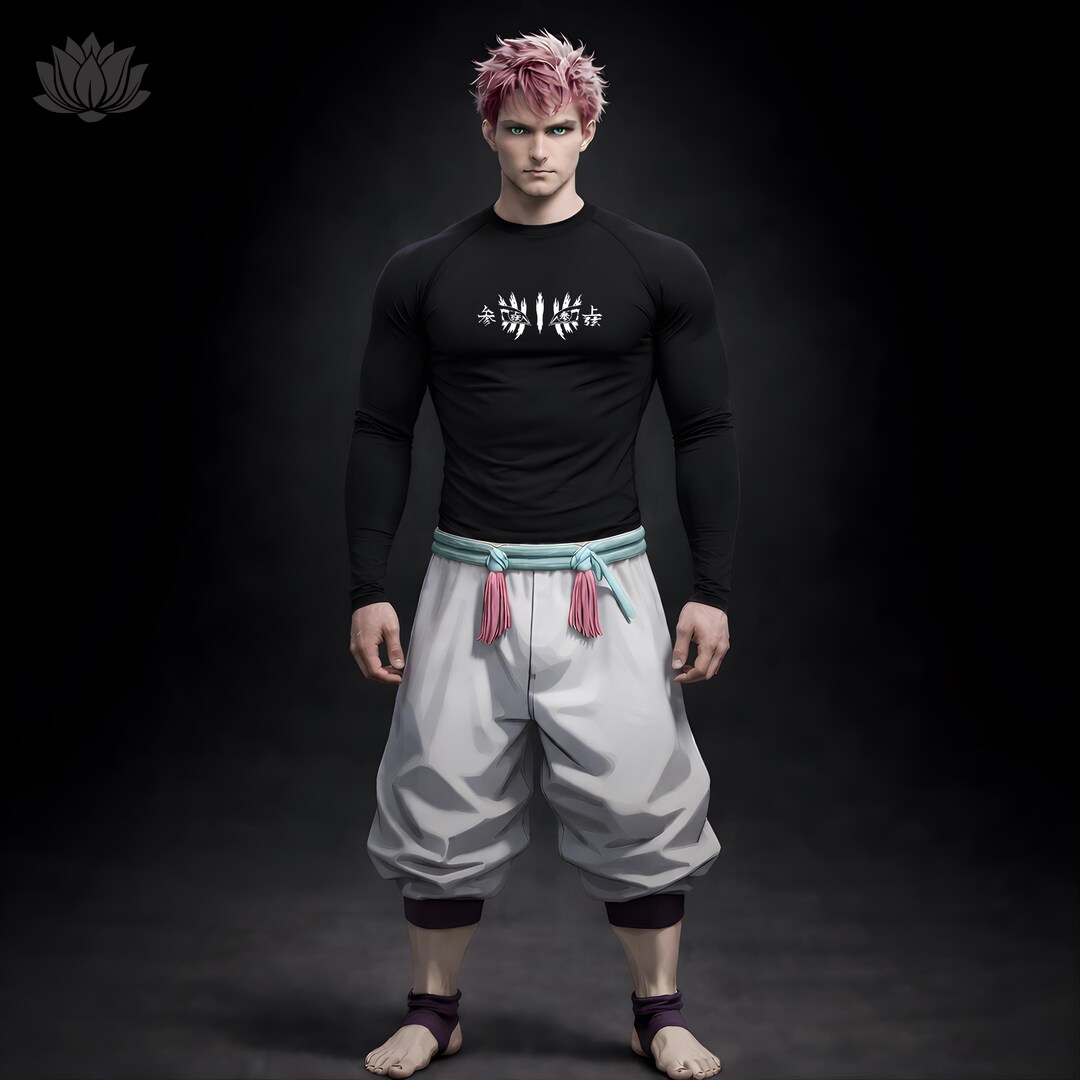 Akaza Anime Compression Shirt | Demon Manga Gym Wear | Men's Fitness ...