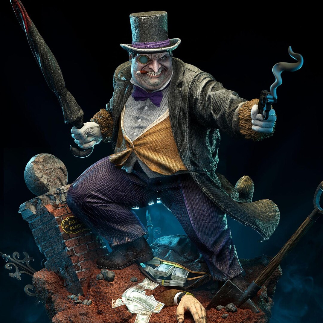 Epic Gangster Boss Fanart 3D STL Statue | 1/6 Maßstab | Smoking Gun ...