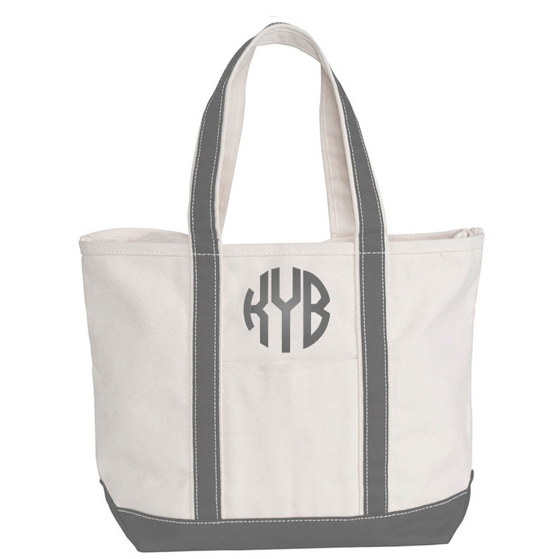 Monogrammed Totes Boat Totes Personalized Totes Bridesmaid | Etsy