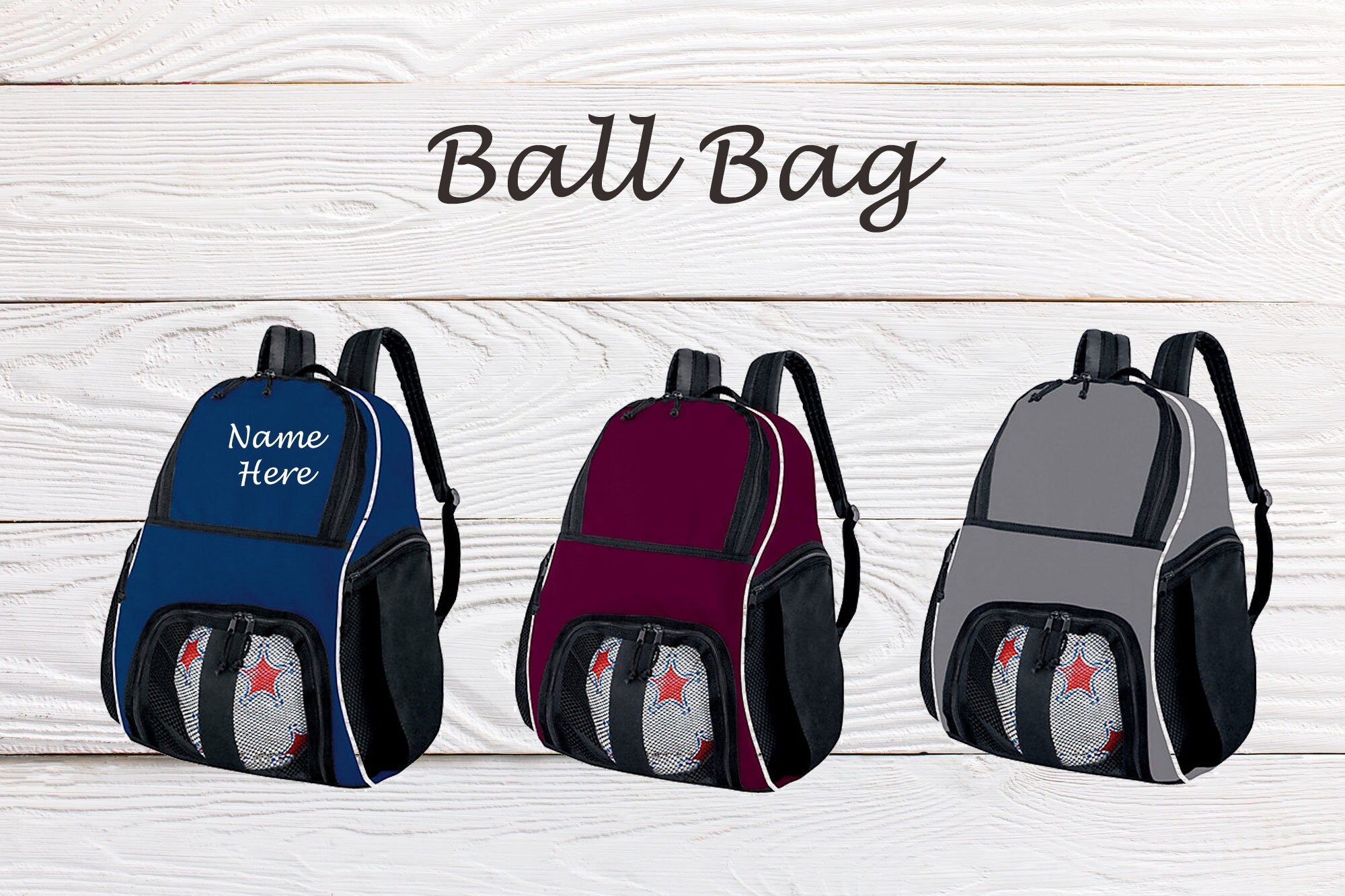 Volleyball Bag, Volleyball Backpack, Sports Backpack, Embroidered ...