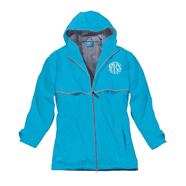 Monogrammed Rain Jacket - Etsy