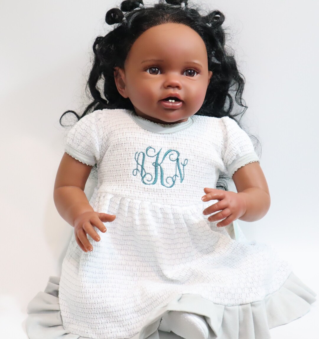 Knit Baby Dress, Monogrammed Baby Dress, Baby Girl Clothing ...