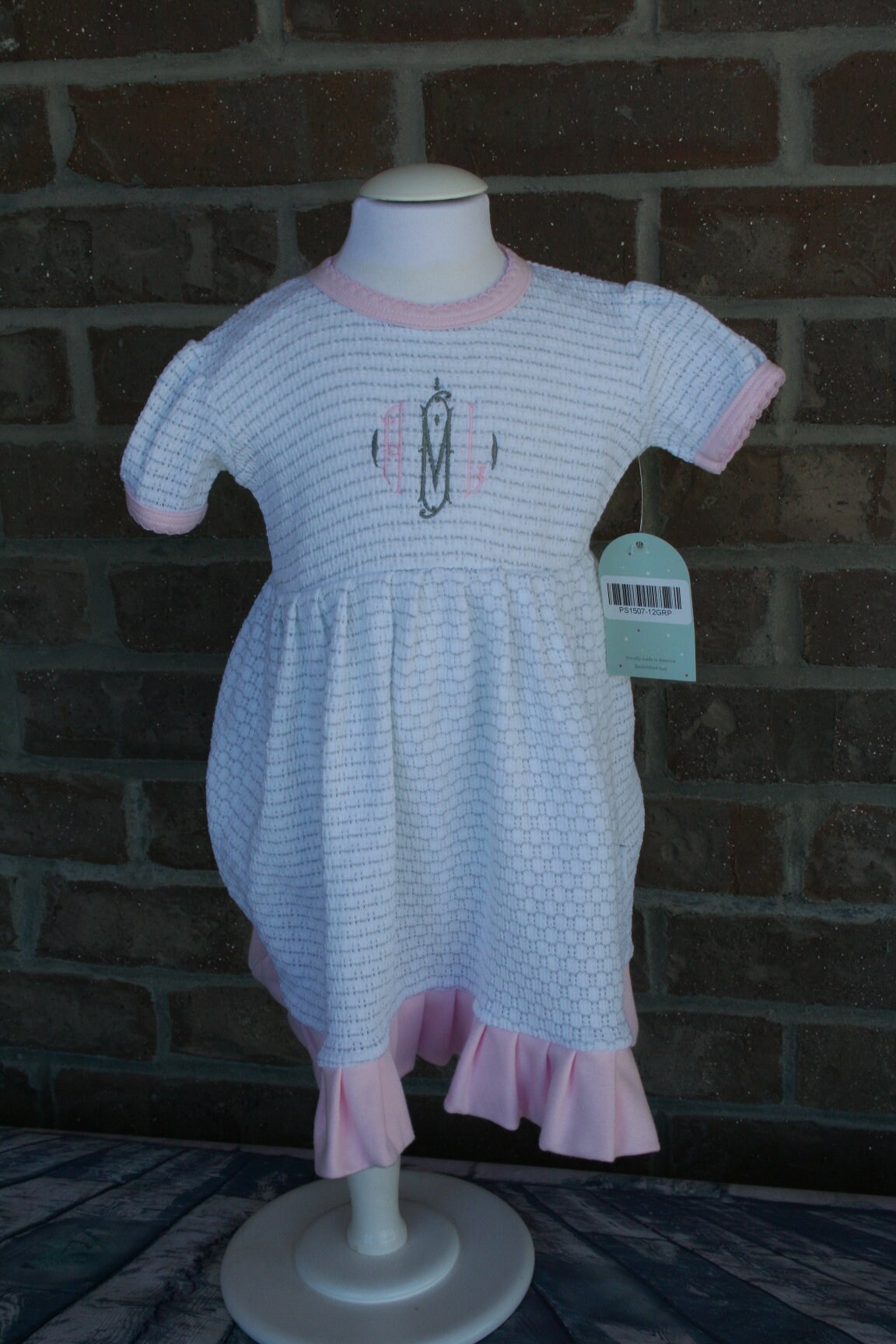 Knit Baby Dress Monogrammed Baby Dress Baby Girl Clothing | Etsy