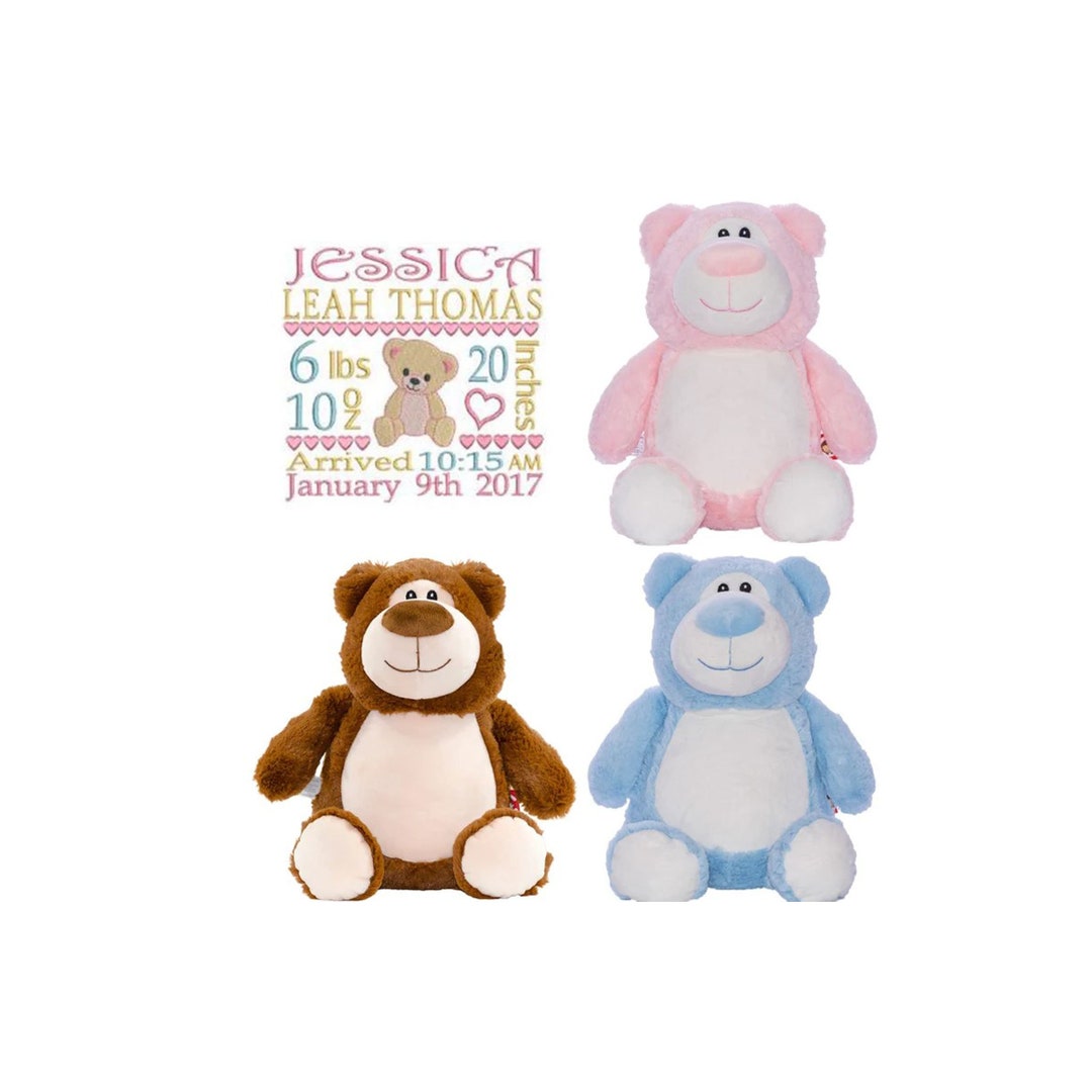 Birth Announcement Animals, Birth Chart Reading, Personalized Stuffed ...