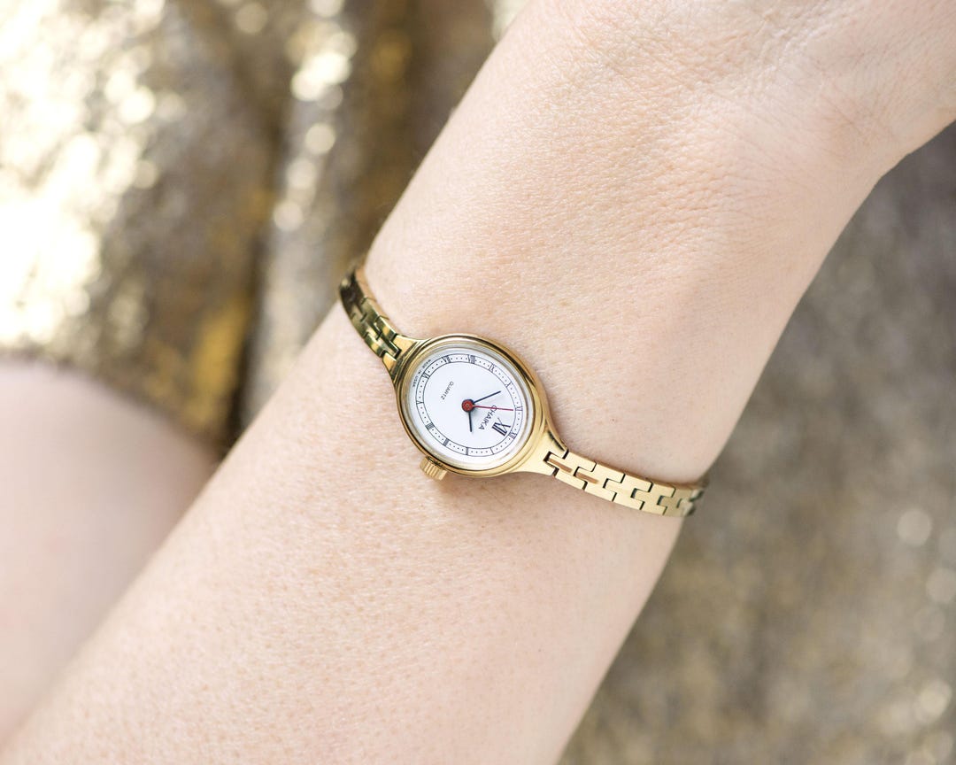 Cocktail Wristwatch for Women Seagull, Quartz Lady Watch Bracelet Gold ...