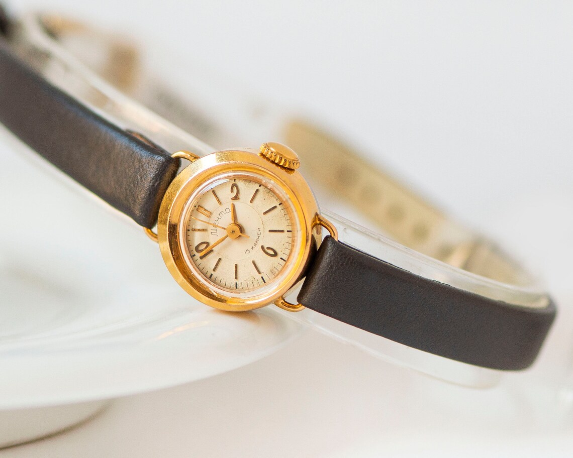Limited Edition Women Watch Dream Gold Plated Delicate Round - Etsy