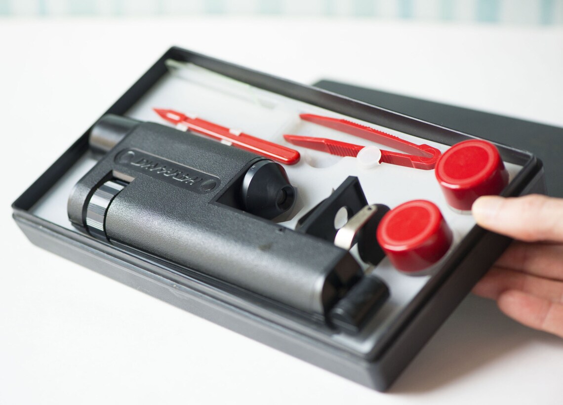 Vintage Toy Microscope Russian Plastic Microscope Set Kids - Etsy