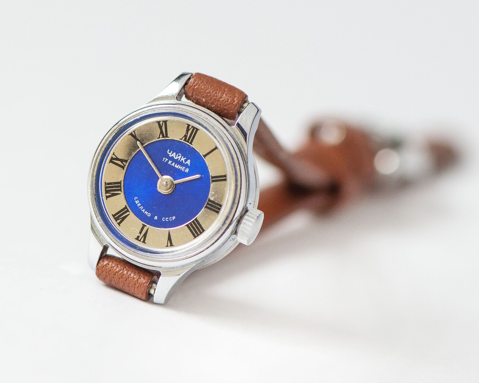 Blue Women's Watch Seagull Vintage 80s Wrist Watch - Etsy