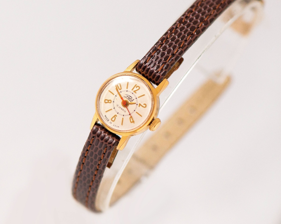 Delicate Watch for Women Dawn Vintage Gold Plated Classic - Etsy