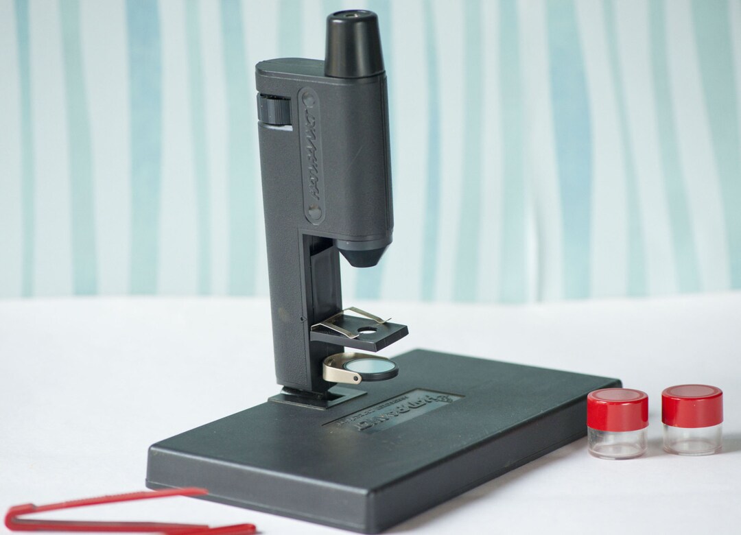 Vintage Toy Microscope, Russian Plastic Microscope Set, Kids Toy ...