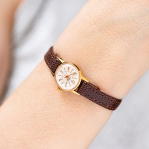 Delicate Watch for Women Dawn Vintage Gold Plated Classic - Etsy