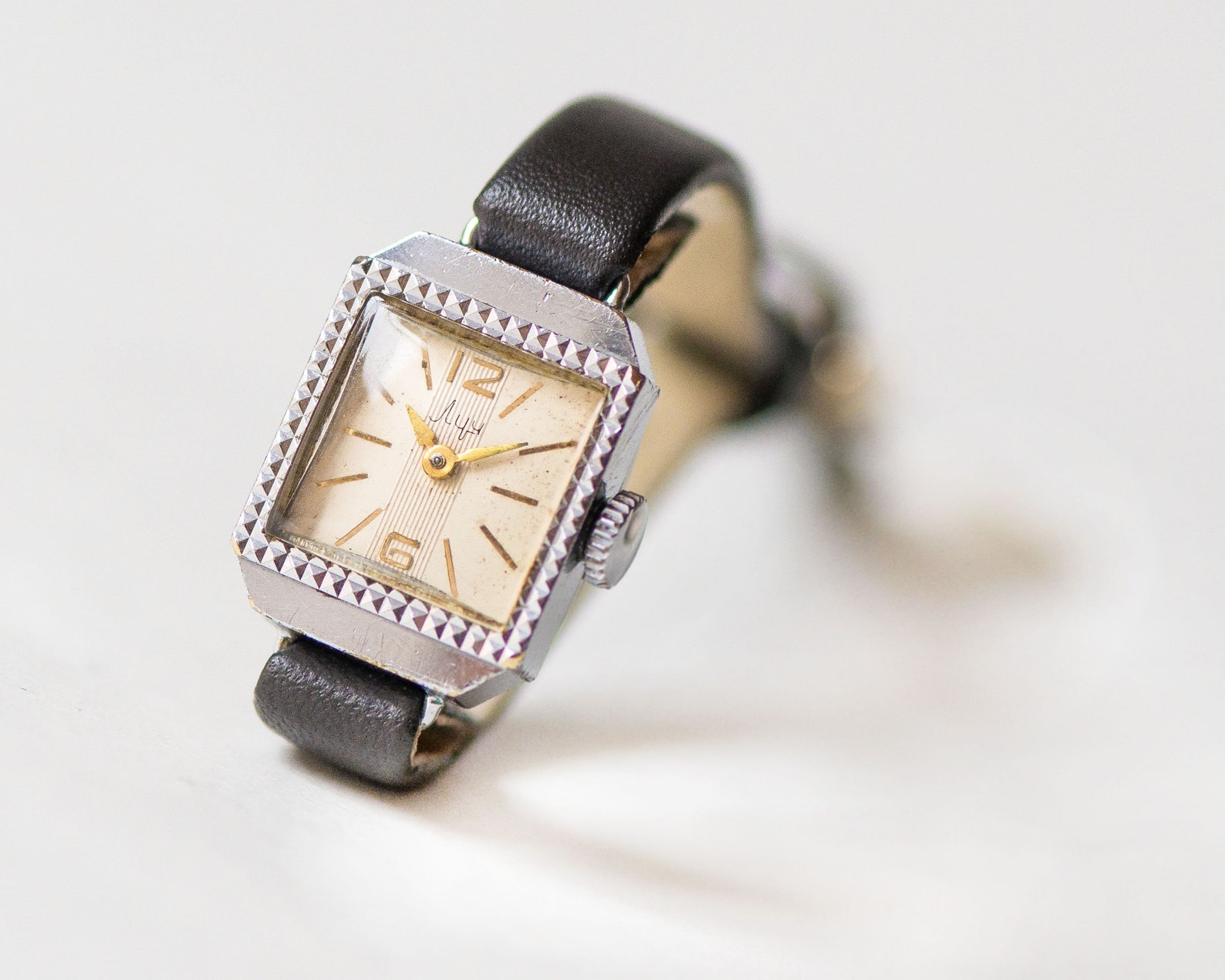 Rectangular Watch for Women Silver Shade Art Deco Style - Etsy