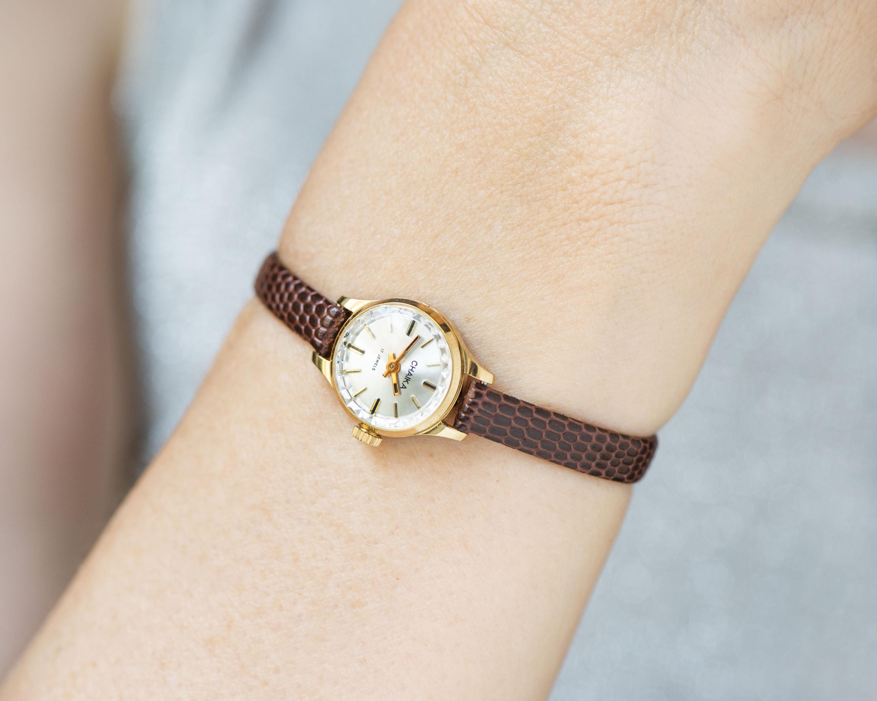 Gold Plated Women Watch Dainty Vintage Seagull, Limited Edition Girl ...