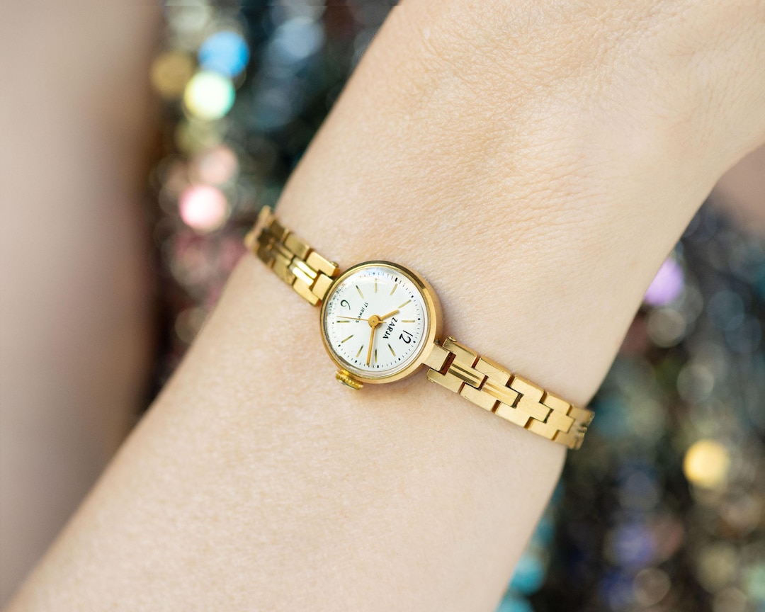 Women's Cocktail Watch Gold Plated Bracelet Dawn, Vintage Lady ...
