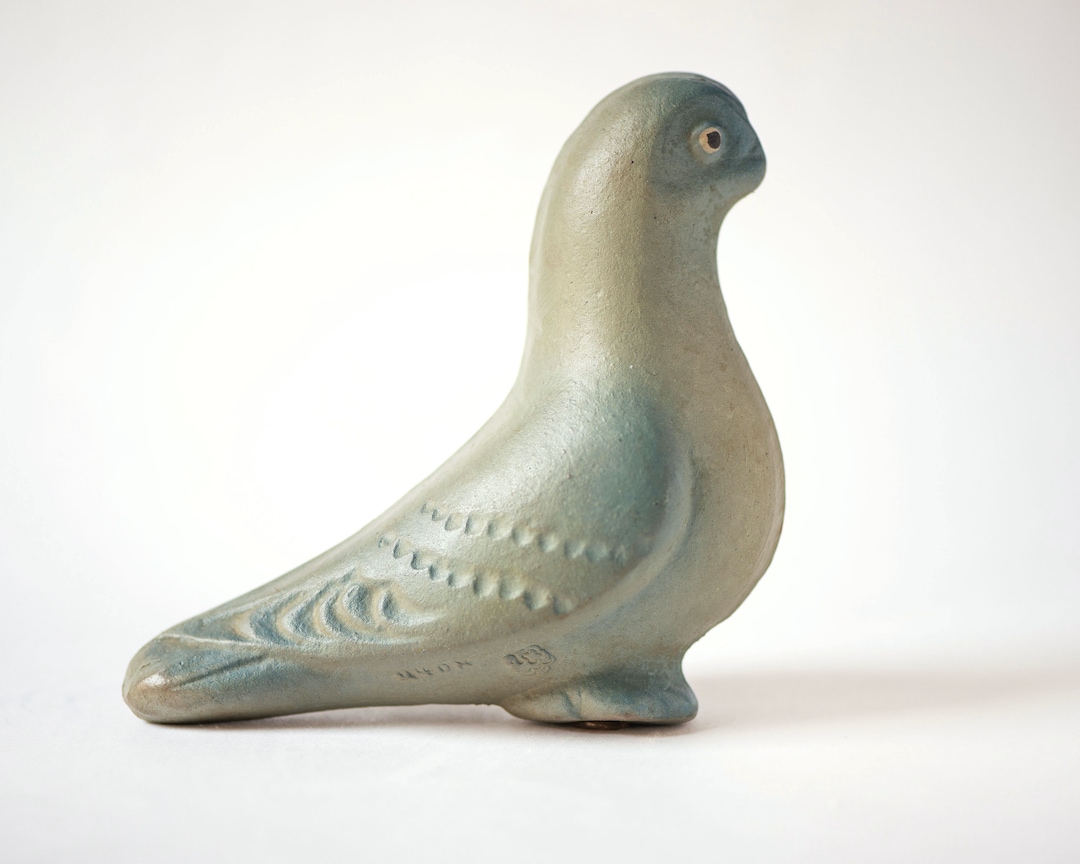 Blue Pigeon Bird Kid Toy Made of Rubber, Retro Children Toy, Vintage ...