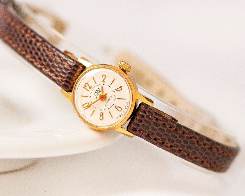 Delicate Watch for Women Dawn Vintage Gold Plated Classic - Etsy
