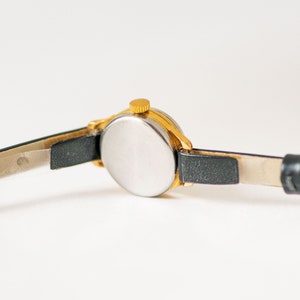 Small Red Roses Women's Watch Black Dial Gold Plated Seagull, Girl ...