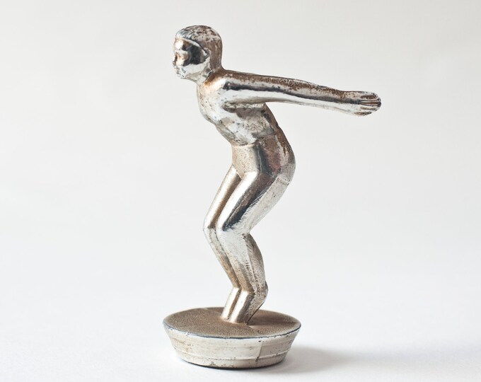 Diving Sport Trophy Vintage Metal Figurine Diver Swimming - Etsy