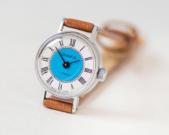 Classical Women Watch Blue Face Roman Numerals, Vinta… - Gem
