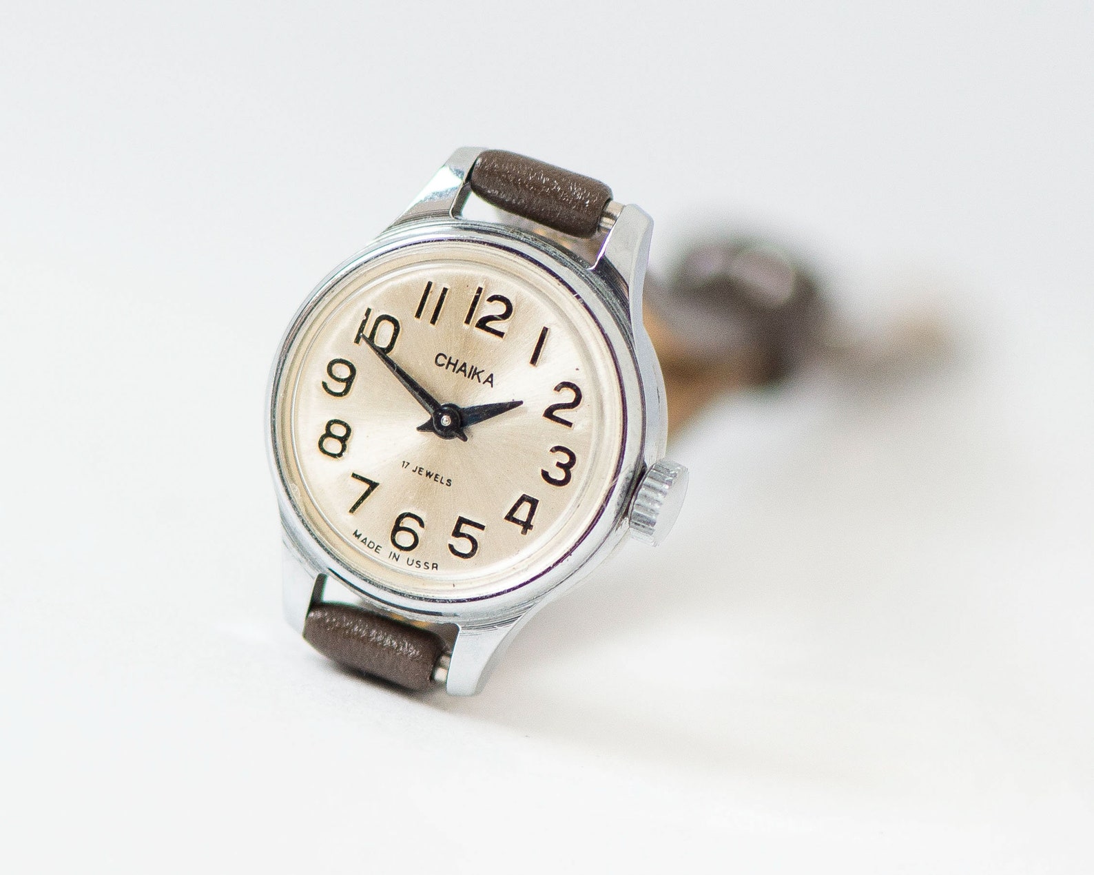 Classic Women Watch Seagull Silver Shade, Delicate Round Lady Micro ...