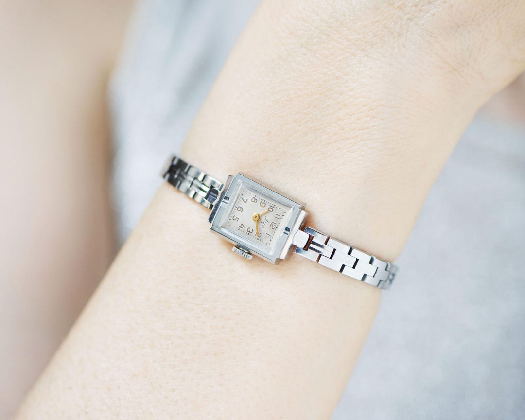 Cocktail Watch Women Silver Shade Ray, Minimalist Lady Watch ...