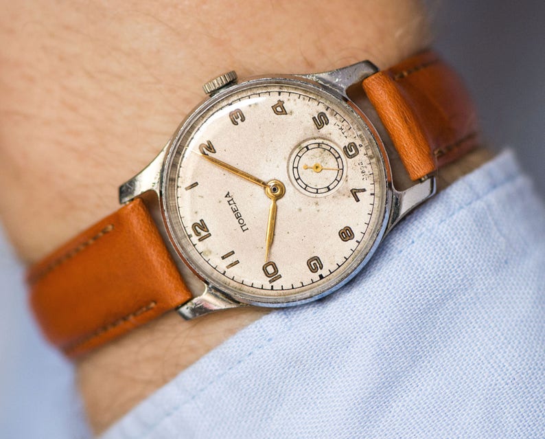 Mid Century Men Watch Classical Men Fashion Wristwatch | Etsy