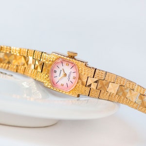 Gold Plated Cocktail Watch for Women Seagull Vintage Ladies - Etsy